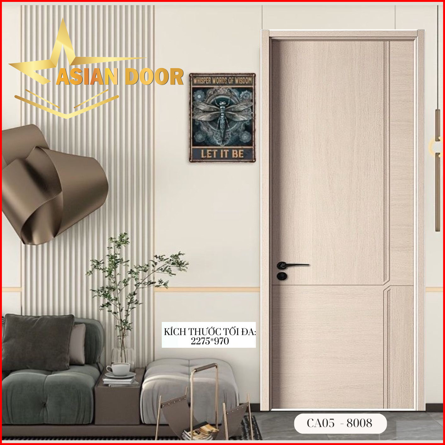 CỬA CACBON CA05- 8008